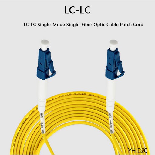 5 Pcs LC-LC Single-Mode Single-Fiber Optic Cable Patch Cord(3m) (5 Pcs ...