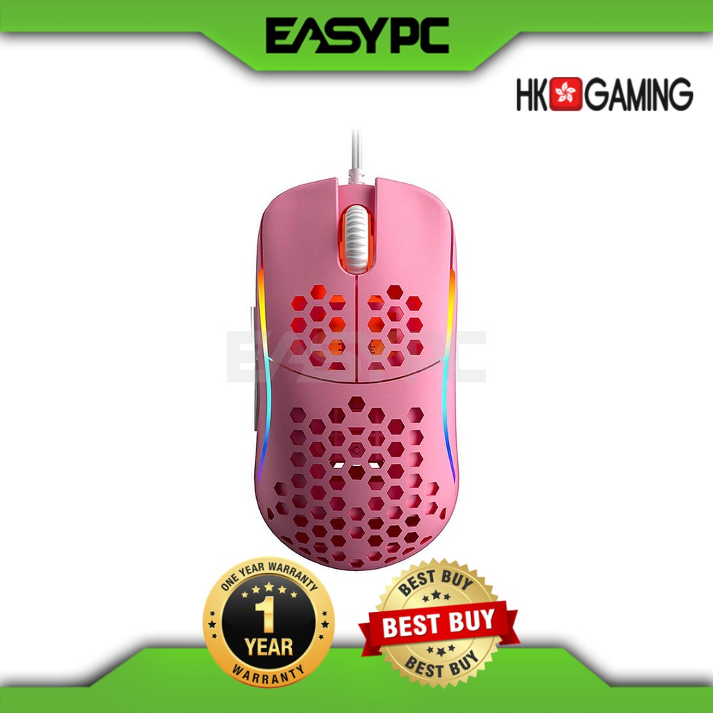 HK Gaming - Naos M RGB Gaming Mouse - Ultra Lightweight Honeycomb Shell ...