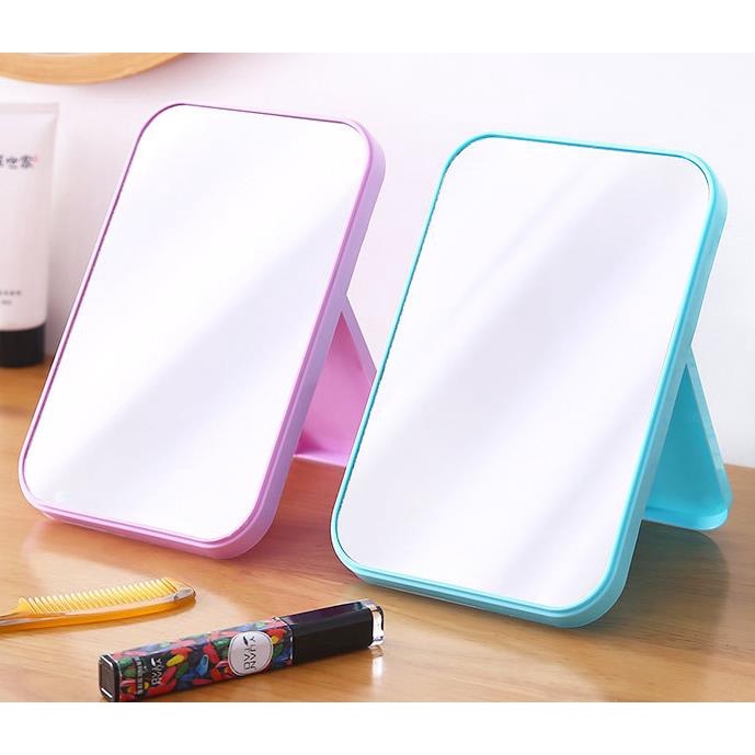 Face Makeup Mirror Desktop Vanity Mirror Large Folding Portable Square ...