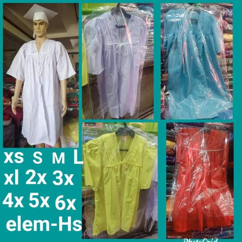 Toga Gown Teteron w/ Cap | Shopee Philippines