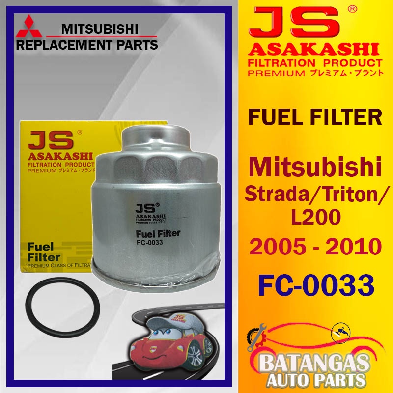 Fuel Filter Mitsubishi Strada/Triton/L200 2005 - 2010 JS Asakashi FC ...