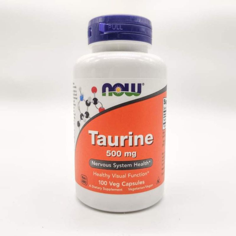 USA Onhand | Now Taurine, Double Strength, 1,000 mg, 500mg, 100 VegCaps ...