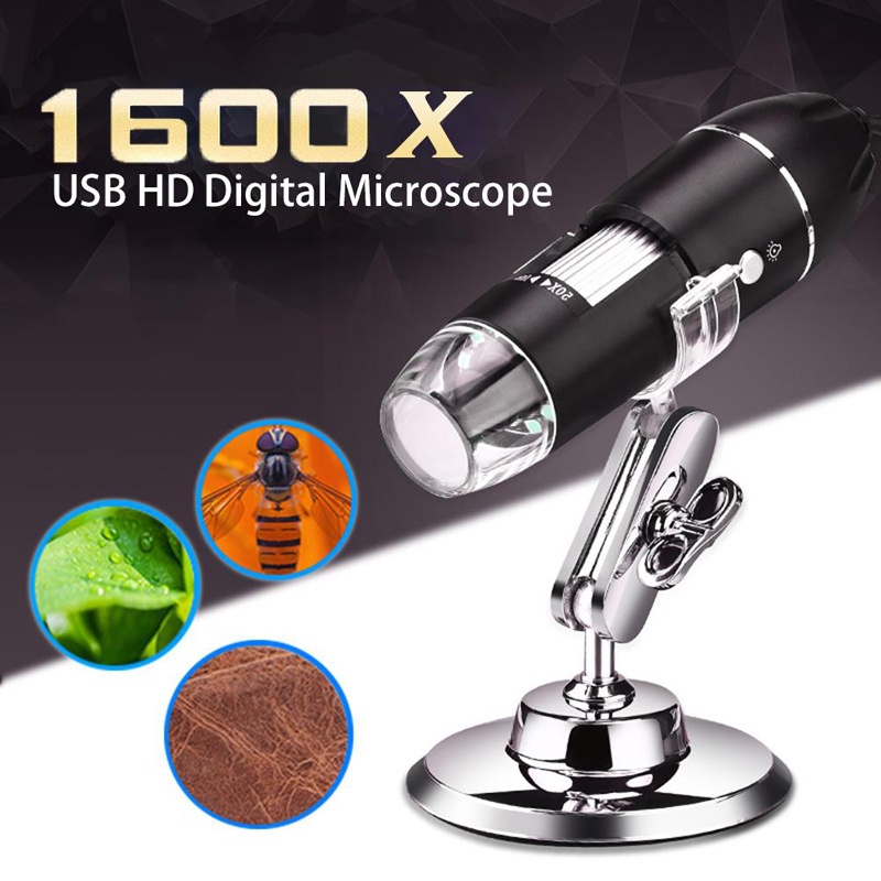 1600X Digital Microscope Handheld Digital USB Magnifying Glass Electronic High-definition ...