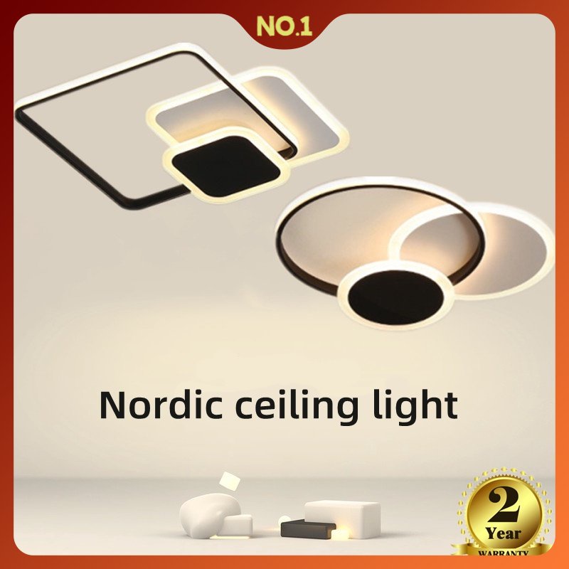 Nordic LED Ceiling Light Center Light Modern Bedroom Chandelier For ...