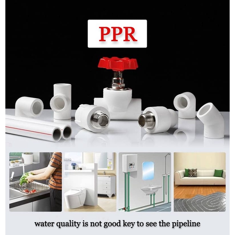 PPR Pipe Fittings Coupling, Eibow,Cap,Tee,Plug 1/2 , 3/4 , 1 | Shopee Philippines