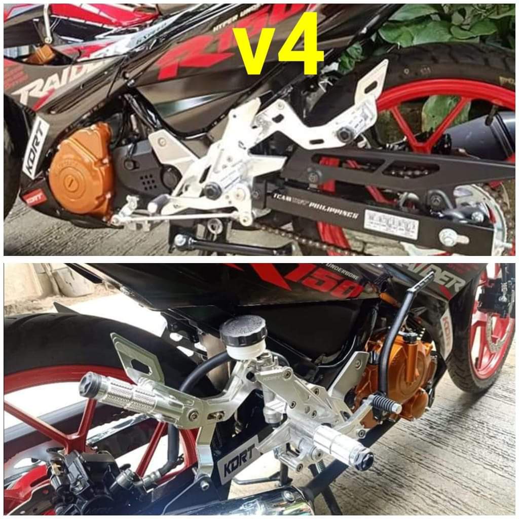 KDRT Full Shifter/Footrest V4 for Raider150 ( Plug & Play for Carb Type ...