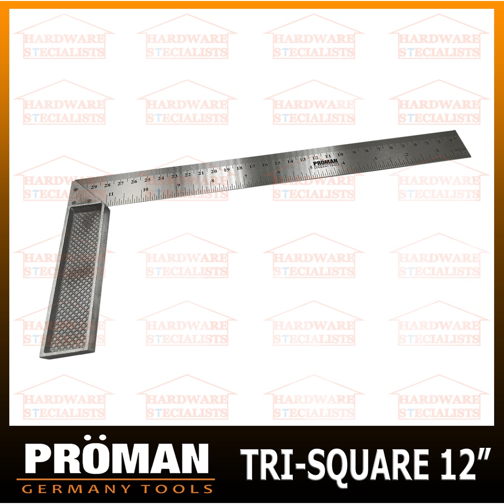 Proman Aluminum Try-Square 12" Heavy Duty | Shopee Philippines