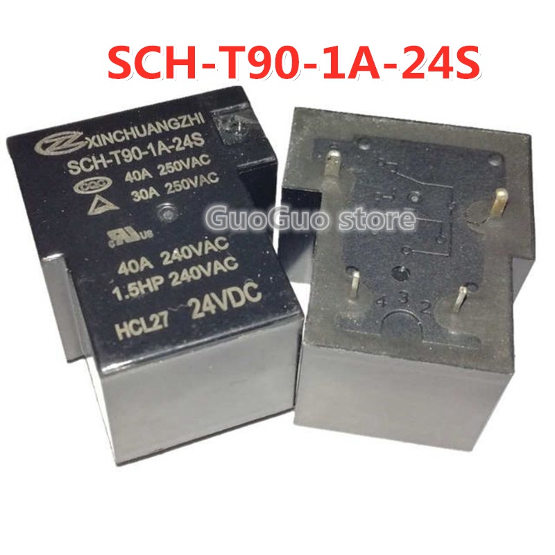 1pcs SCH-T90-1A-24S 40A 240VAC 1.5HP 24VDC 4-pin relay new original ...