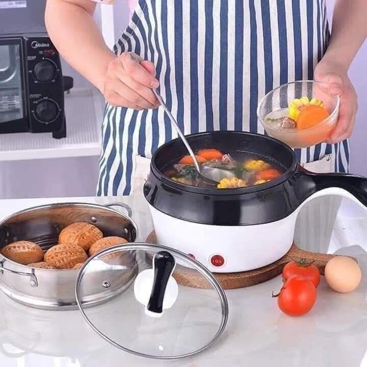 Multi-functional MINI HOT POT WITH Stainless Steel Steamer | Shopee ...