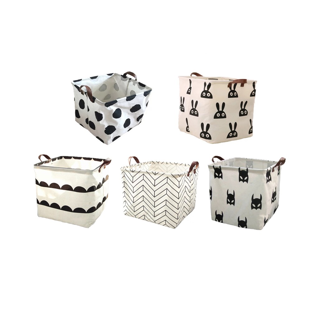 Square Laundry Basket Big Box 32x32x32CM | Shopee Philippines