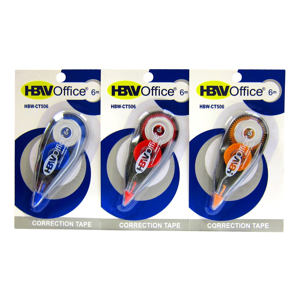 HBW Correction Tape 5mm x 6m CT506 | Shopee Philippines