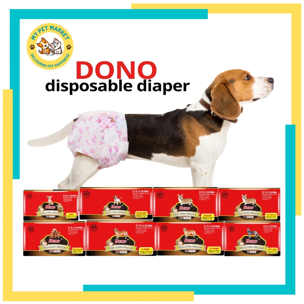 Dono Disposable Pet Diaper and Male Wrap | Shopee Philippines