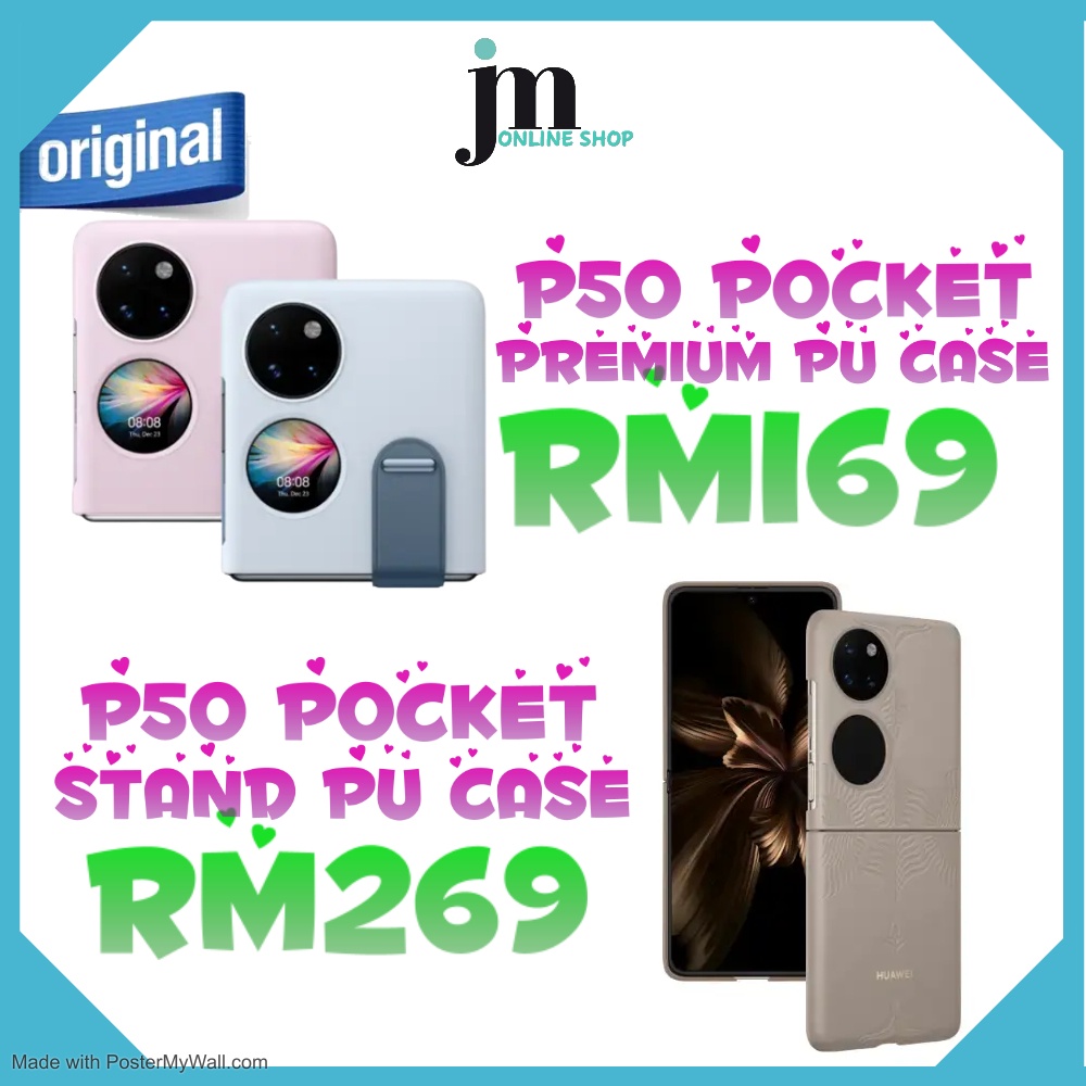 HUAWEI P50 POCKET STAND PU CASE PREMIUM EDITION PU CASE | Shopee ...
