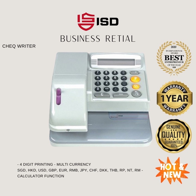 Checkwriter Machine / Electronic Cheque Writer Machine / Check Writer ...
