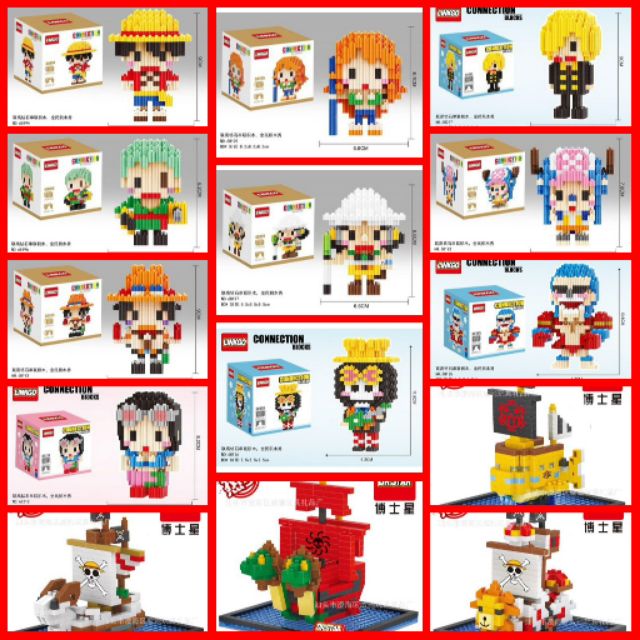 One Piece Connector Nano Block Gear nanoblock onepiece size L | Shopee ...