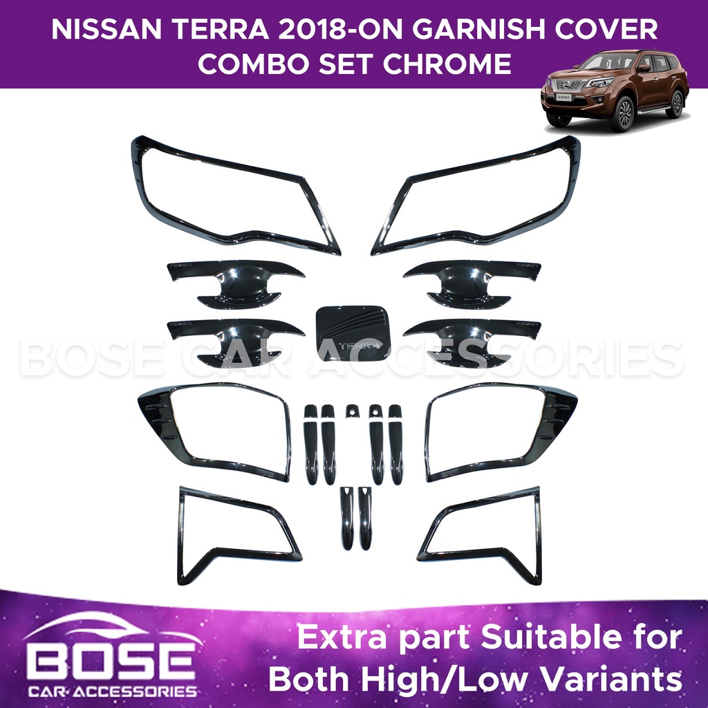 Nissan Terra 2018 - 2021 Garnish Cover / Car Cover Set / Combo Set ...