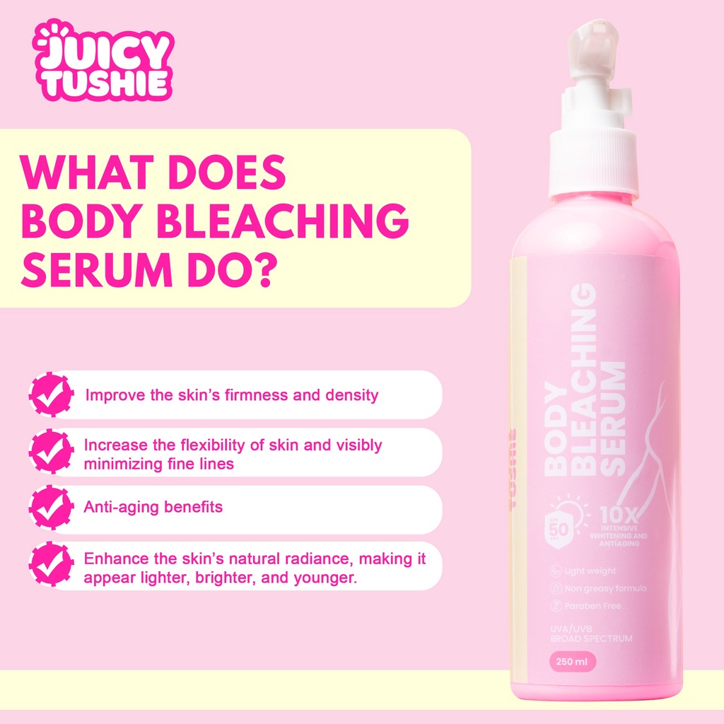 JUICY TUSHIE BODY BLEACHING SERUM | Shopee Philippines
