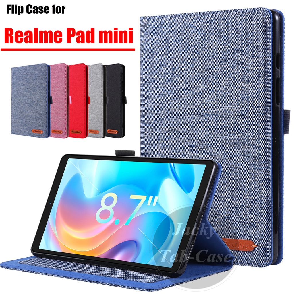 Casing Realme Pad mini 8.7" 2022 Fashionable Denim Style PU Leather ...