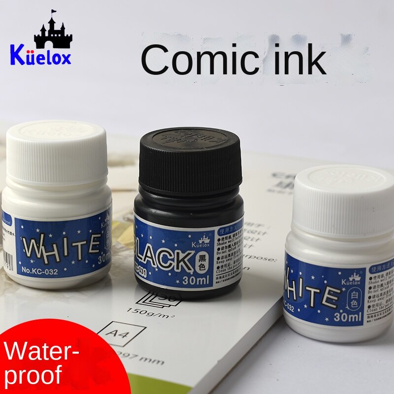 Comic ink black/white 30ml | Shopee Philippines