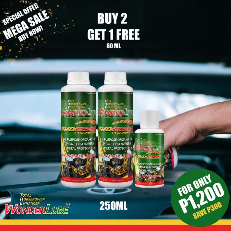 The New Wonderlube Maximum Performance Additive Engine Oil Promo ...