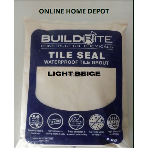 Buildrite Waterproof Tile Grout 2KG | Shopee Philippines