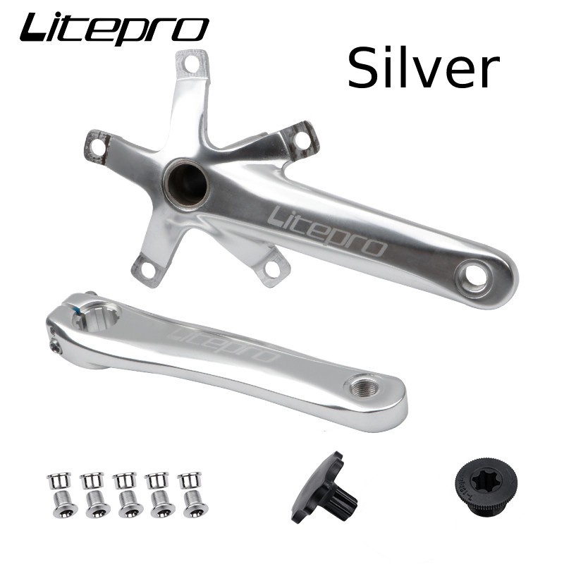 Litepro 130BCD Folding Bike Hollow CrankSet BMX 170MM Aluminum Alloy ...