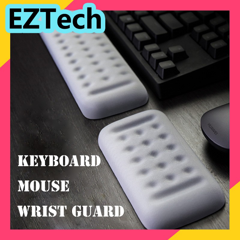 EZTECH keyboard mouse wrist guard wrist-rest Memory foam wrist support ...