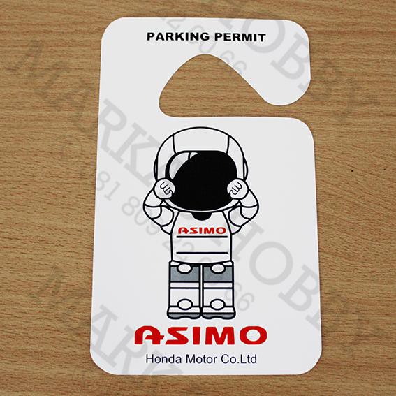 GANTUNGAN Honda Asimo Rear View Mirror Hanger Sticker (Parking Permit ...
