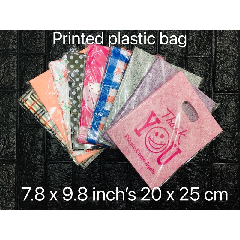 Printed plastic packaging bags (100pcs) | Shopee Philippines