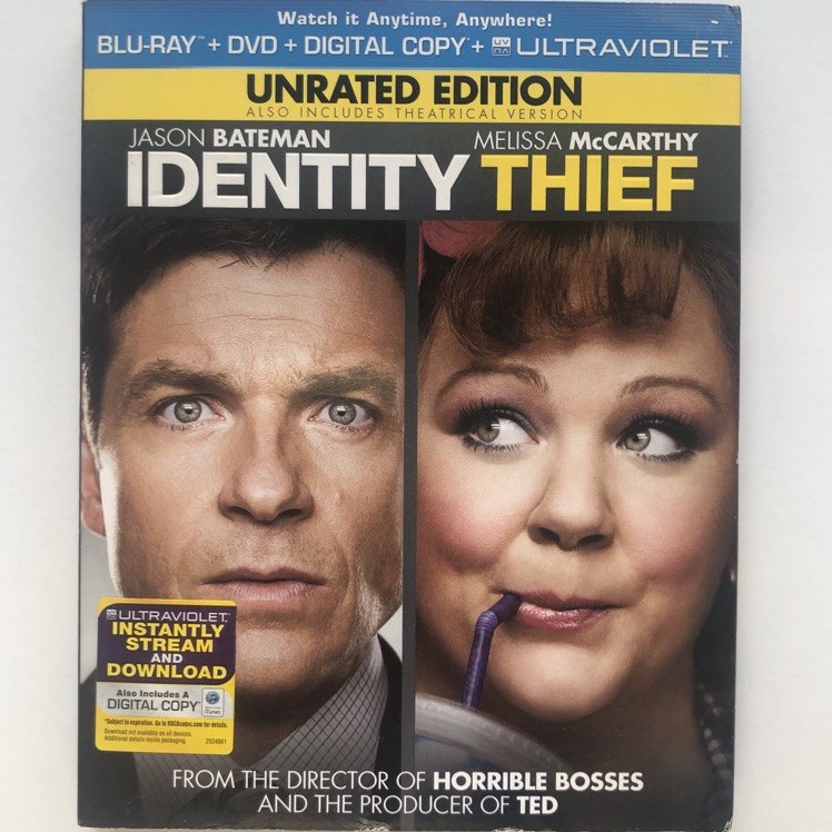 Identity Thief Blu-ray Movie (Unrated Edition) | Shopee Philippines