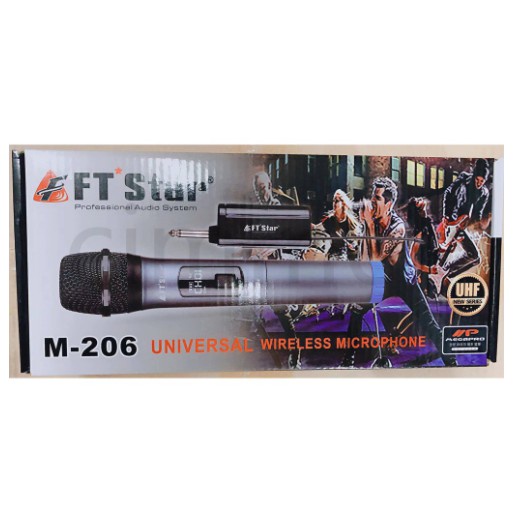 FT STAR MEGAPRO UNIVERSAL WIRELESS MICROPHONE M-206 | Shopee Philippines