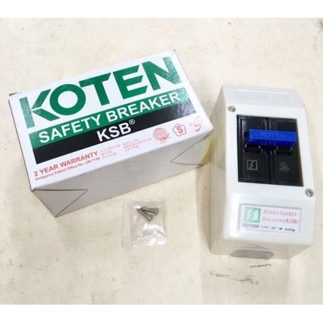 KOTEN SAFETY BREAKER SHUTA BREAKER 15AMP 20 AMP 30 AMP 40AMP 60AMP | Shopee Philippines