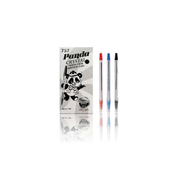 Panda Crystal Tech Water Gel Pen (Black, Blue, Red) (Each) | Shopee ...