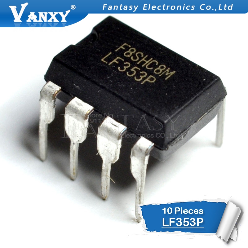 10PCS LF353P DIP8 LF353N DIP-8 TI JFET-INPUT DUAL OPERATIONAL AMPLIFIER LF353 DIP | Shopee ...