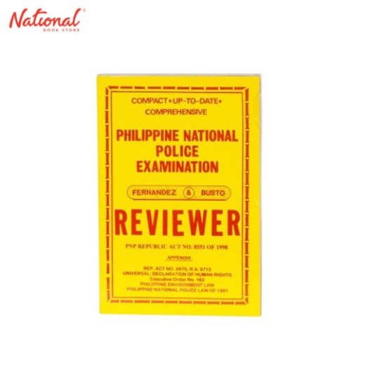 Philippine National Police Reviewer National Book Store | Shopee ...