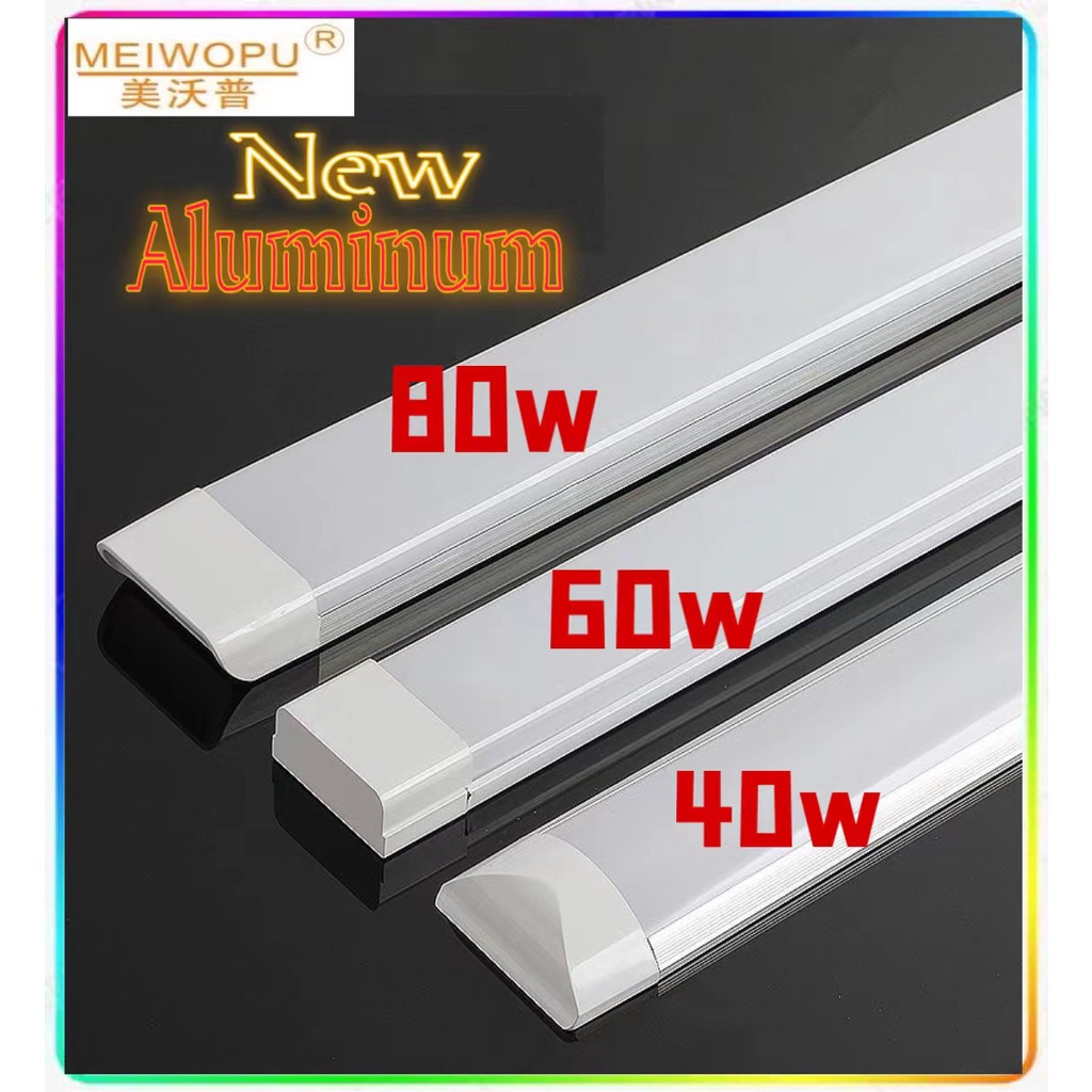 (4 pcs)Aluminum alloy wide version 120cm LED 40w 60w 80w dust anti ...