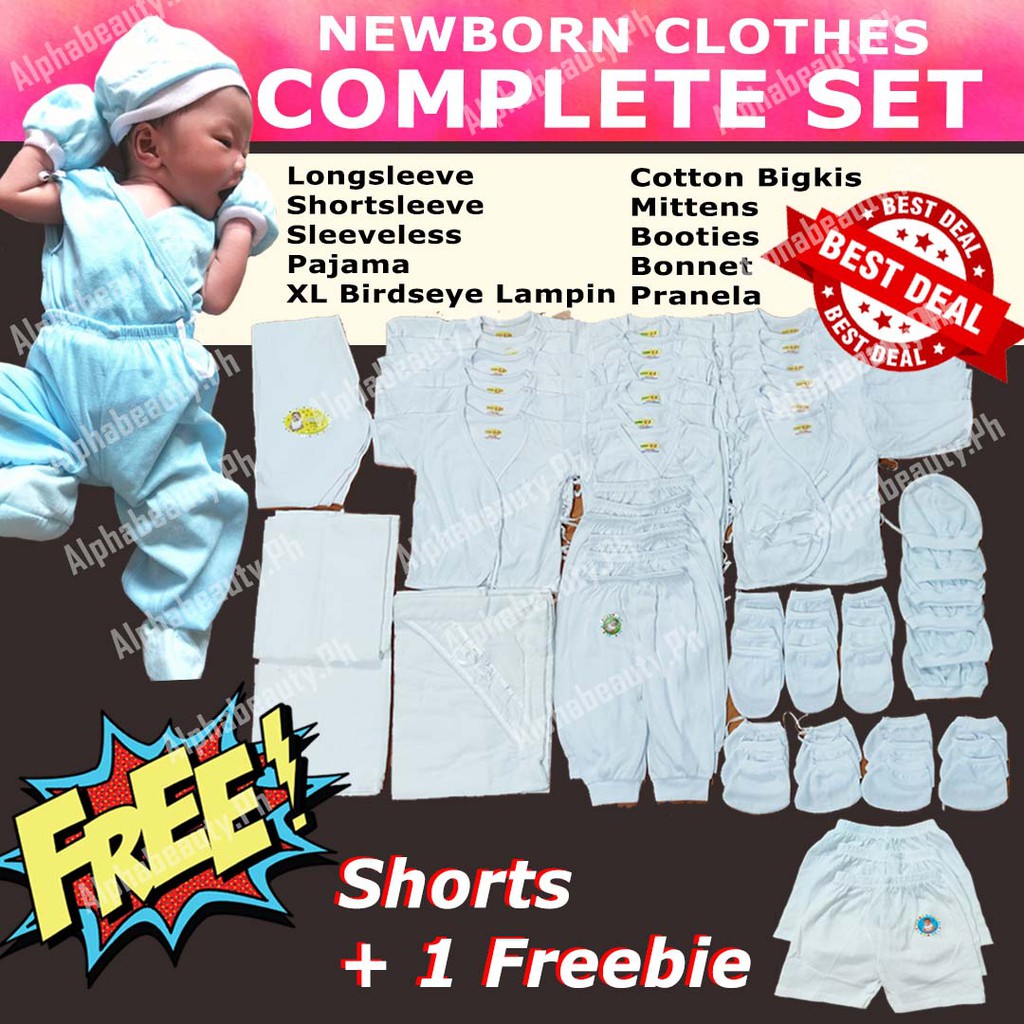 NEWBORN CLOTHES SET BARU BARUAN (All WHITE) LUCKY CJ | Shopee Philippines