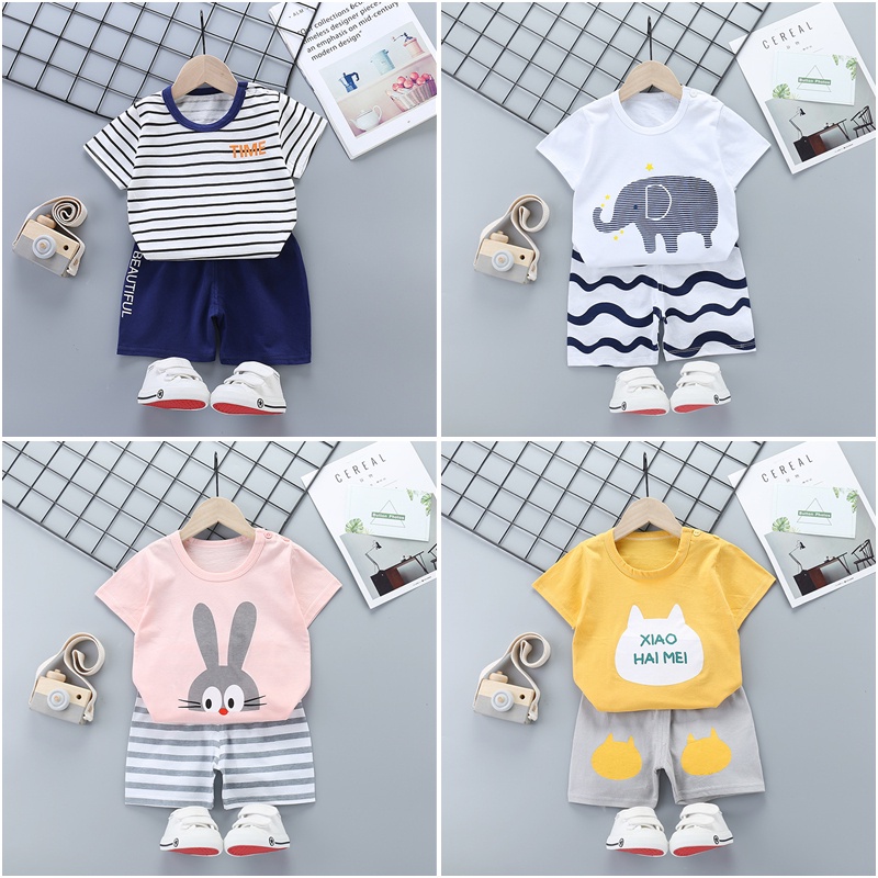 Childrens clothes baby tshirt set 0-6 years old boy kids clothes set ...