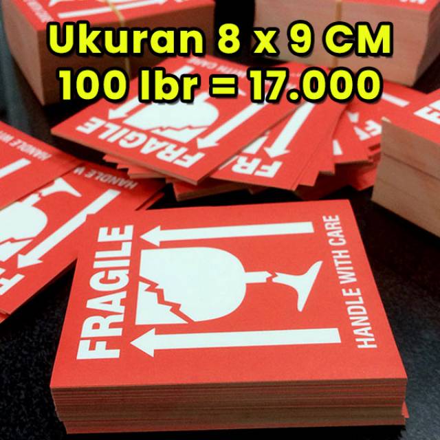 Fragile Sticker 8x9 cm | Shopee Philippines