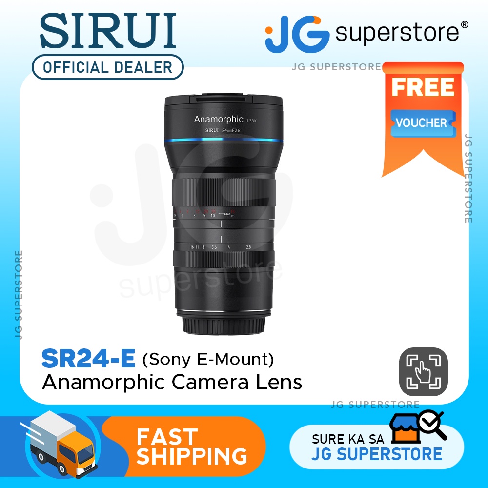 Sirui 24mm F/2.8 1.33x Anamorphic APS-C Mirrorless Camera Lens for Sony ...