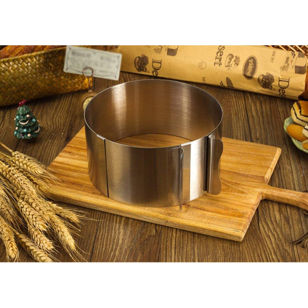 Cake Ring Molds 6-12 Inch Adjustable Cake Mousse Pastry Tiramisu Round ...