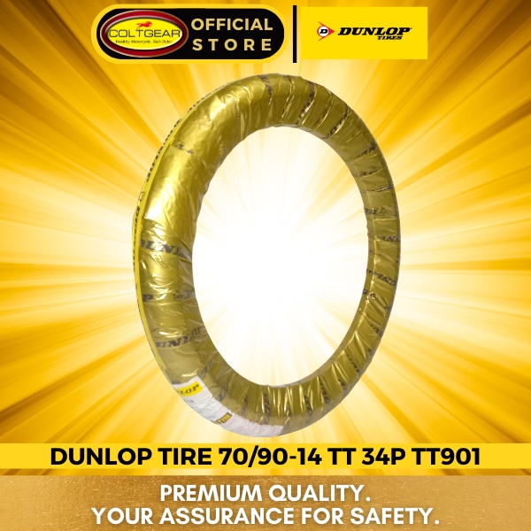 DUNLOP TIRE 70/90-14 34P TT901 (Tube-type) | Shopee Philippines
