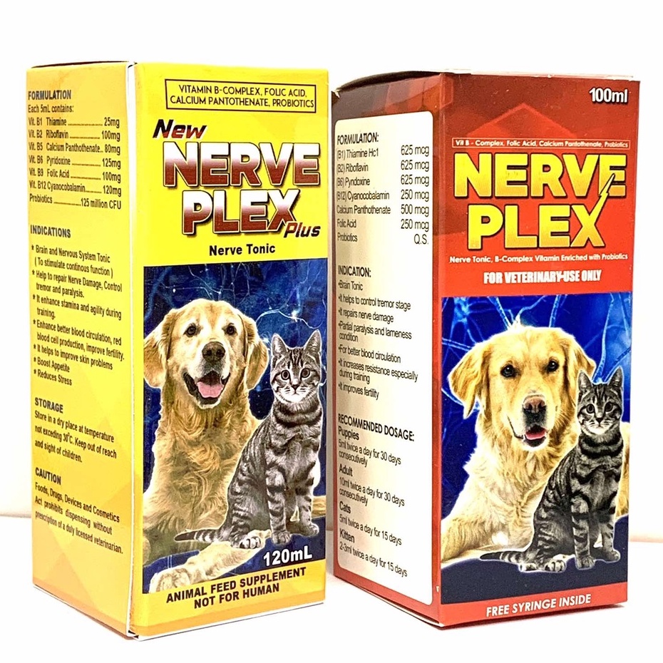 [FCR AGRIVET] Nerve Plex Nerve Tonic Vitamin Supplement For Dogs Cats ...