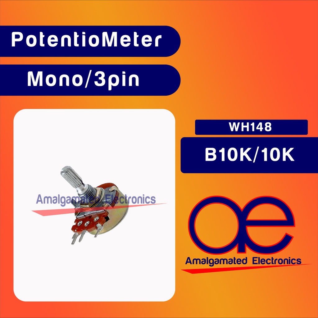 10K 50K 100K 250K 5K 1K Potentiometer Mono or 3 Pins Potentiometer ...