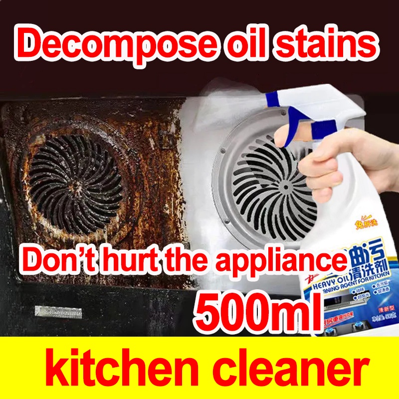 Kitchen Cleaner Spary 500ml Oil Stain Decontamination Artifact Kitchen ...
