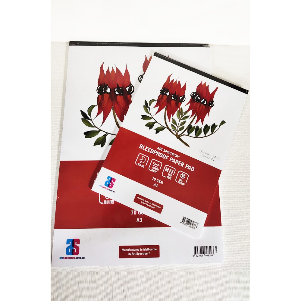 Art Spectrum Bleedproof Paper PAD 70gsm 50 Sheets with +1 Free Derivan ...