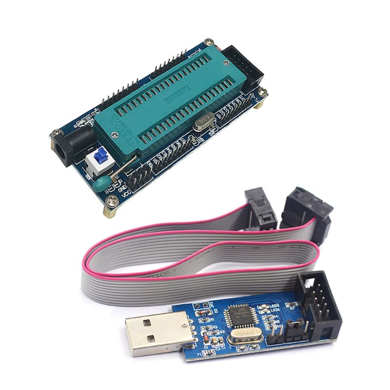 R Avr Atmega System Development Board And 5v Usb Atmega8 Isp Programmer Downloader 51 Attiny