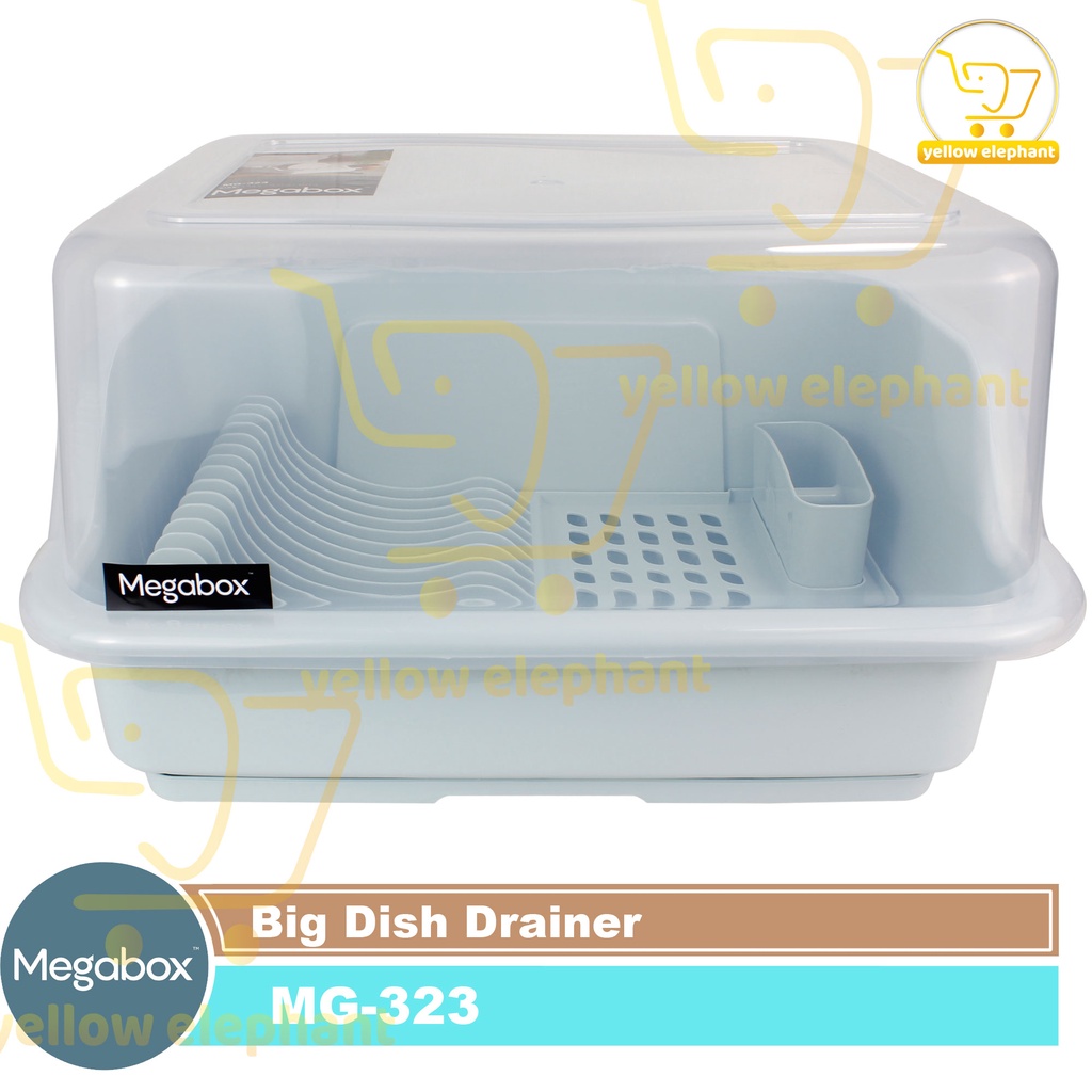 Megabox Dish Drainer Blue, Gray And White Large | Shopee Philippines