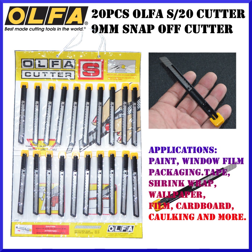 20pcs set Olfa S/20 Compact Cutter Utility Cutter Made in Japan Original | Shopee Philippines