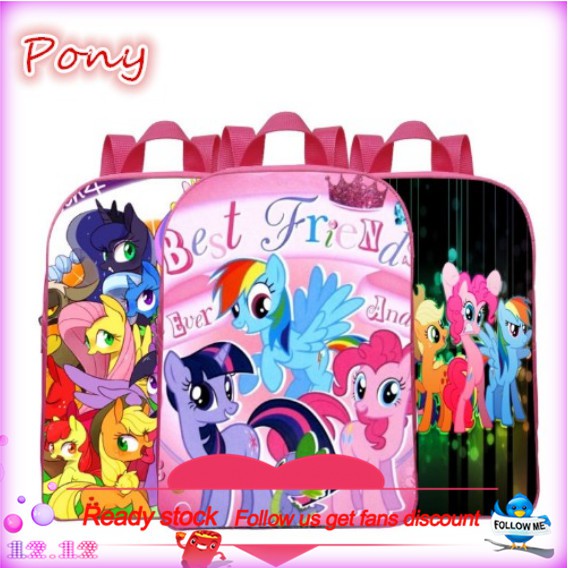 Cartoon MY Little Pony Backpack Bag for Baby Kids Students | Shopee ...